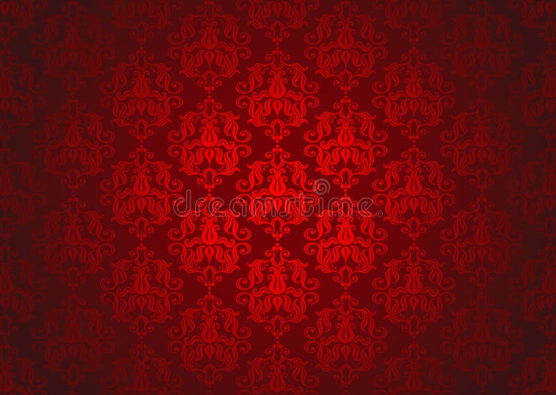 Luxury Red Ornamental Pattern Stock Vector - Illustration of decor ...