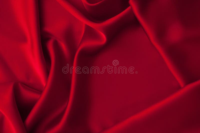 Luxury Red Satin Fabric Cloth Abstract Background Stock Image - Image ...