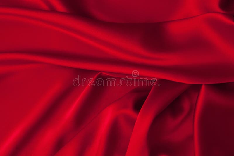 Luxury Red Satin Fabric Cloth Abstract Background Stock Image - Image ...