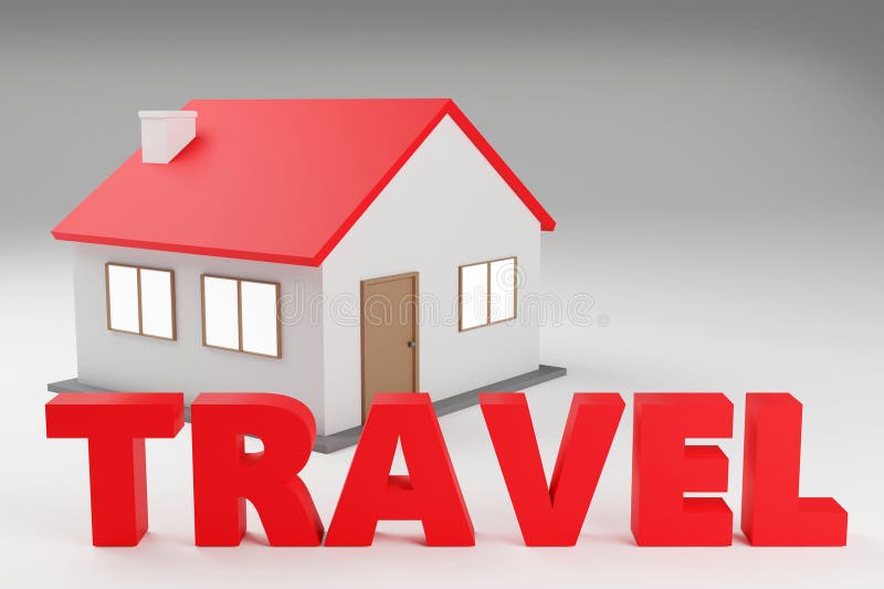 Luxury Red Sign Travel with Red Boxes on Grey Podium, Soft Light ...