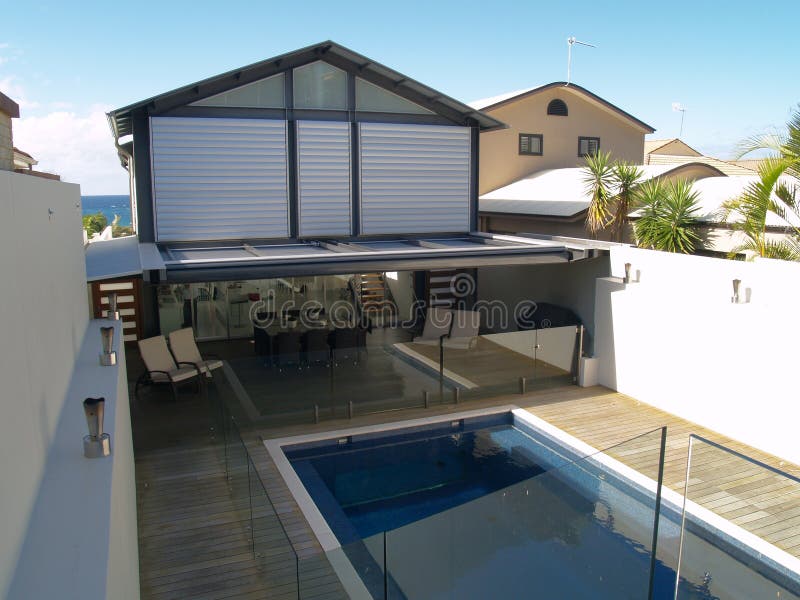 Luxury residence with pool stock photo. Image of rich - 5751082