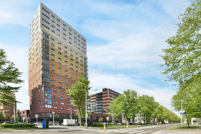 Luxury Residential Building Stock Image - Image of housing, outdoor ...