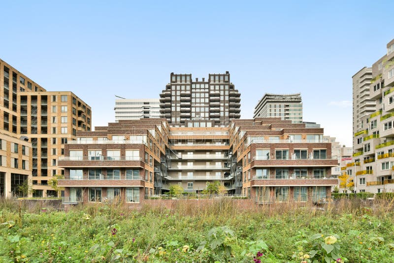 Luxury Residential Building Stock Image - Image of facade, city: 234078317