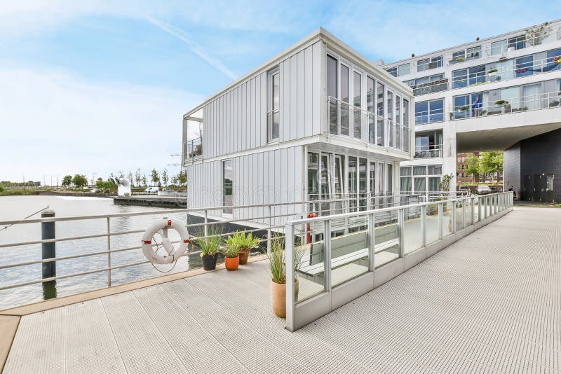 Luxury Residential Building Stock Image - Image of housing, parking ...