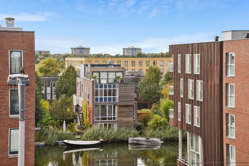 Luxury Residential Building Stock Image - Image of house, parking ...