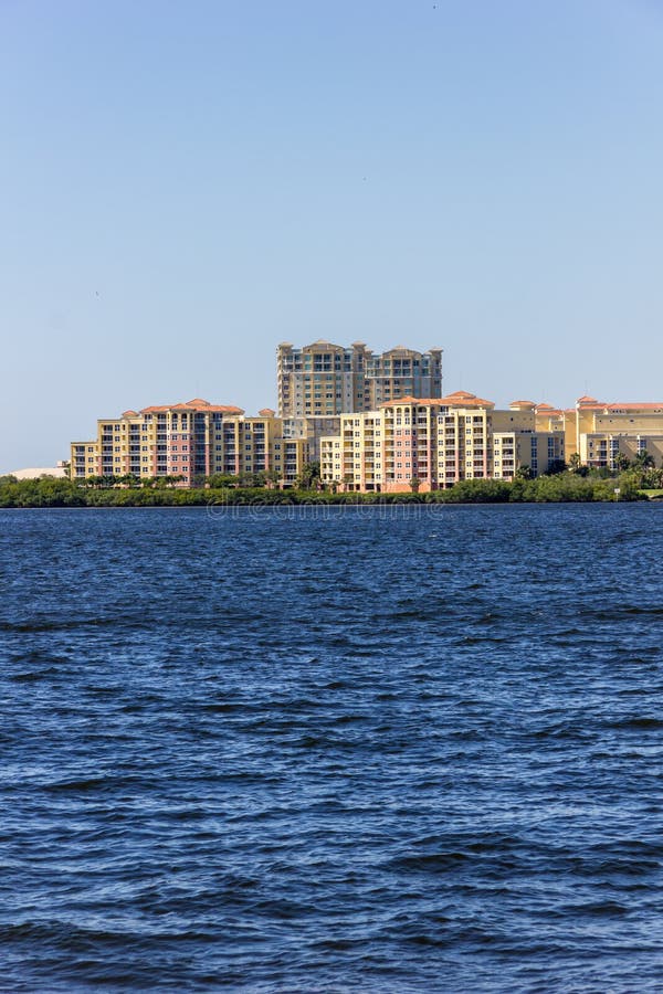 Luxury residential complex stock image. Image of beach - 33090353