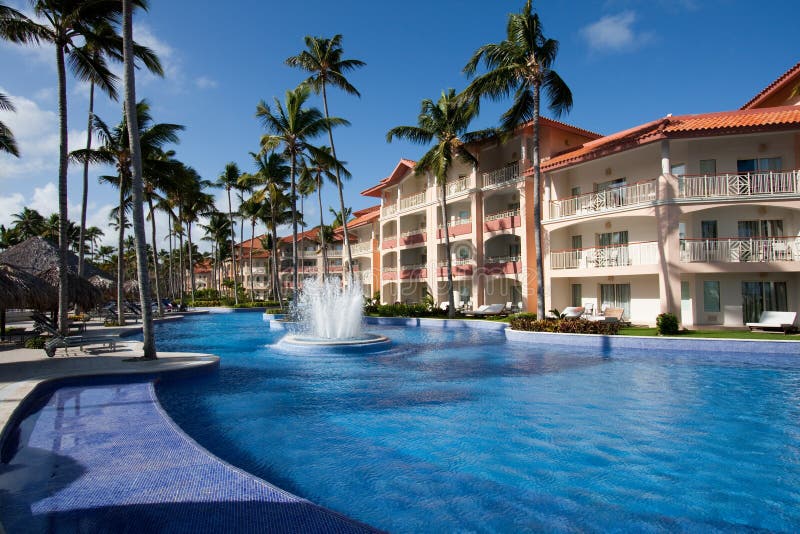 Luxury resort at night stock image. Image of swimming - 17276213