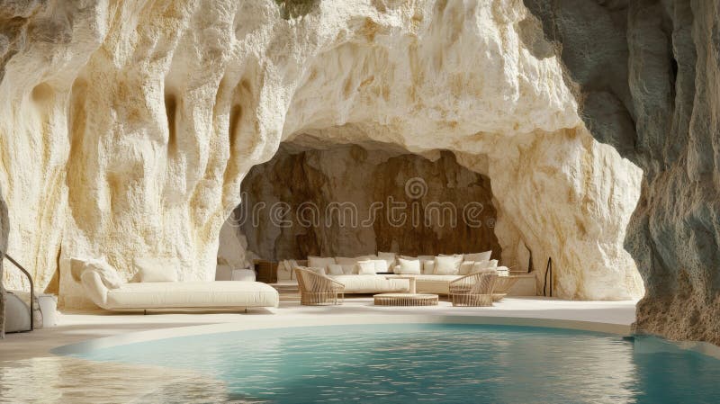 Luxury Resort with a Cliffside Pool Overlooking a Serene Ocean at ...