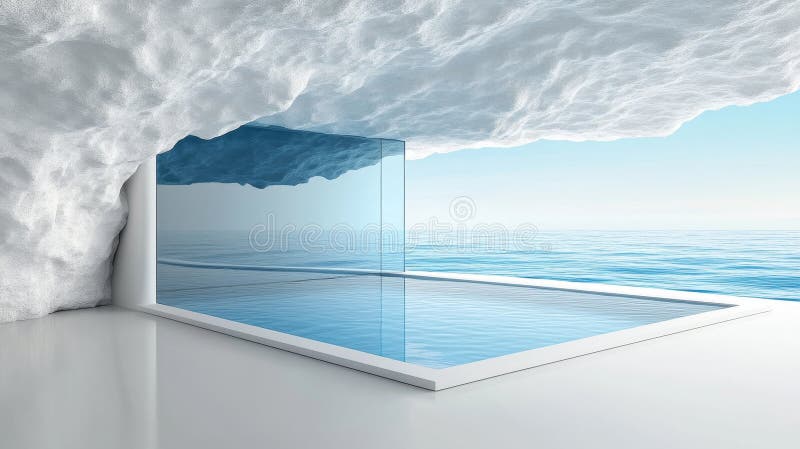 Luxury Resort with a Cliffside Pool Overlooking a Serene Ocean at ...