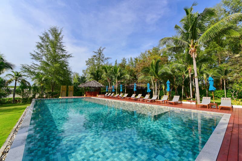 Infinity Pool on Bantayan Island, Philippines Stock Photo - Image of ...