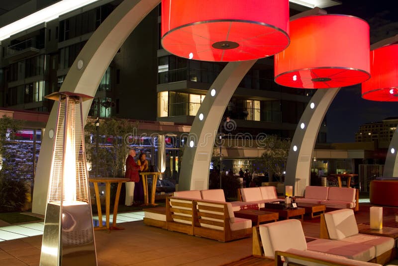 Luxury Resort Rooftop Lounge Architecture Stock Photo - Image of ...
