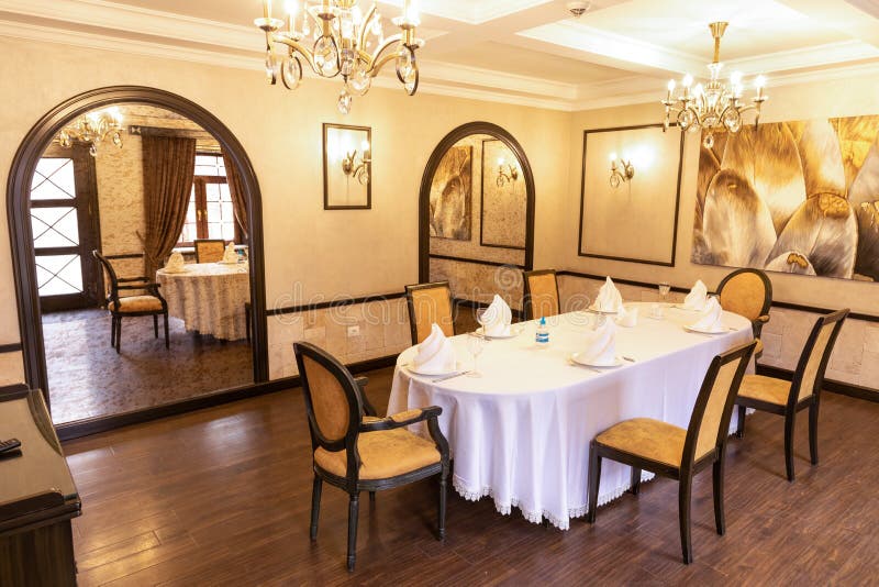 Luxury Restaurant Banquet Hall Event Room Editorial Photography - Image ...