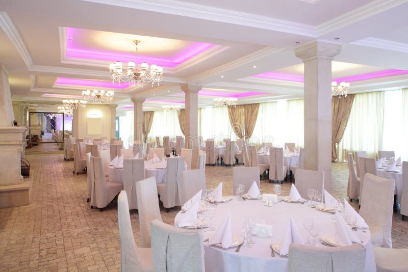 Luxury Restaurant in European Style Stock Image - Image of department ...