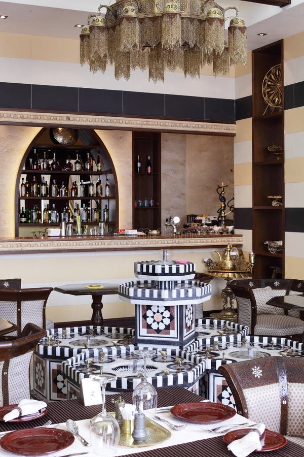 Luxury Restaurant in European Style Stock Photo - Image of food ...