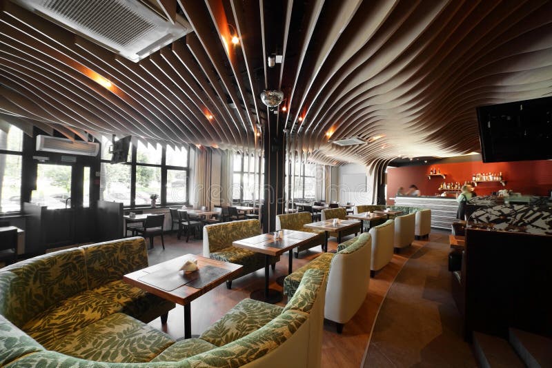Luxury Restaurant in European Style Stock Image - Image of details ...
