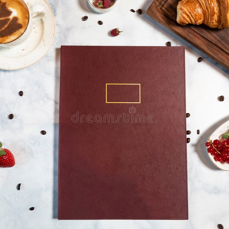 Luxury Restaurant Menu Book Stock Photo - Image of dinner, burger ...