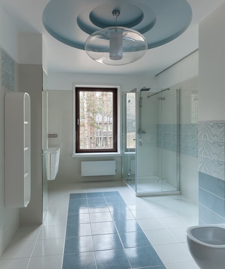 Luxury restroom interior stock image. Image of shower - 49538843