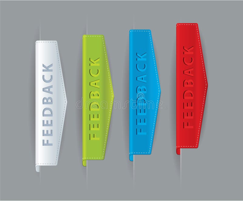 Luxury Feedback Buttons for Youre Website Stock Vector - Illustration ...