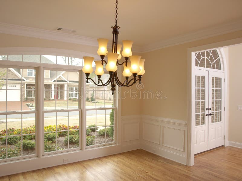 Luxury Foyer with Glass Door 3 Stock Image - Image of hall, house: 4944477