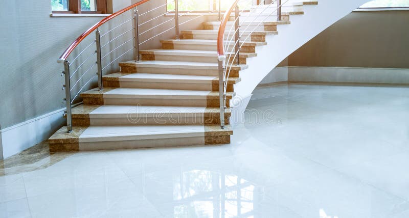 Luxury stairs stock image. Image of construction, room - 288196569