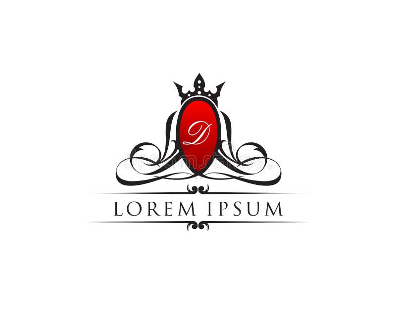 Luxury Royal King D Letter Classy Logo Template Stock Vector ...