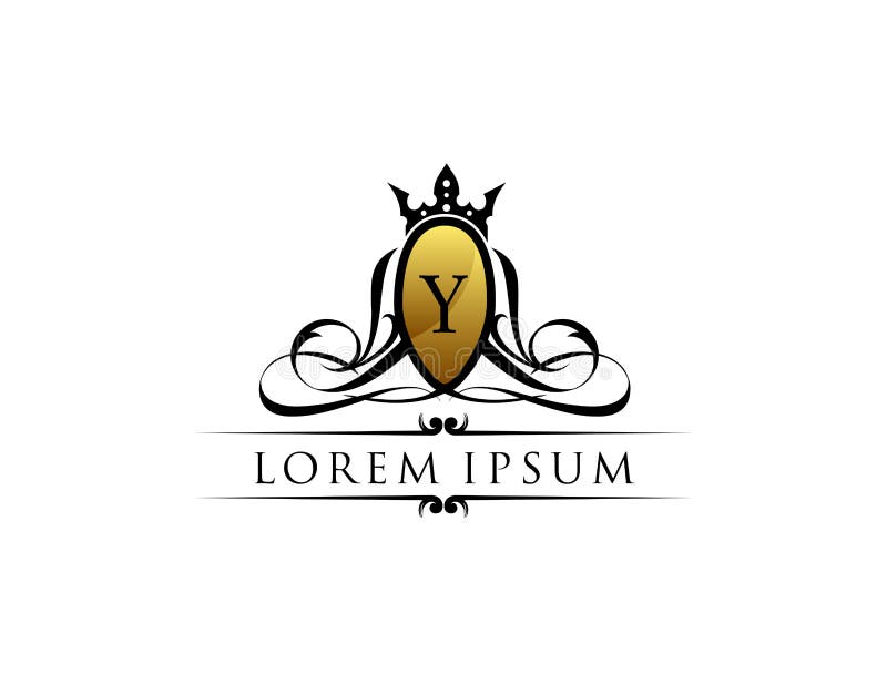 Luxury Royal King Y Letter Classy Logo Template Stock Vector ...