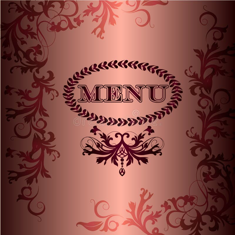 Luxury Royal Menu Card for Design Stock Vector - Illustration of ...