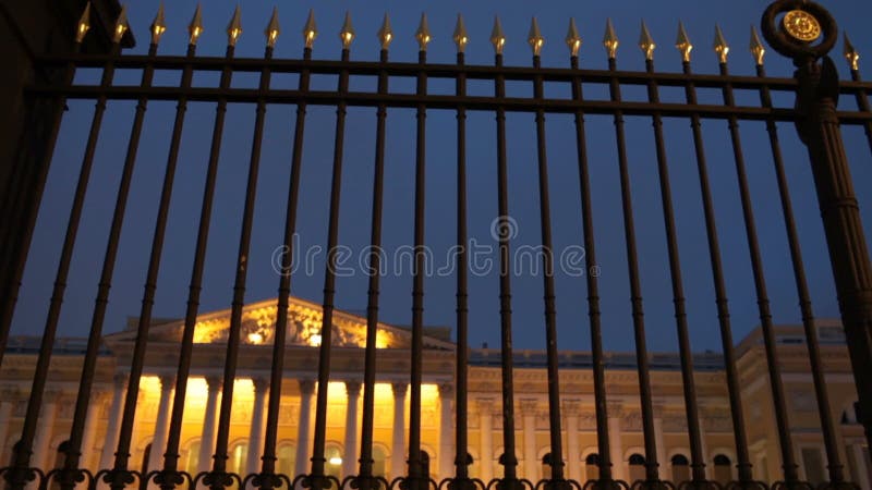 Royal Palace Behind a High Solid Fence Stock Footage - Video of high ...