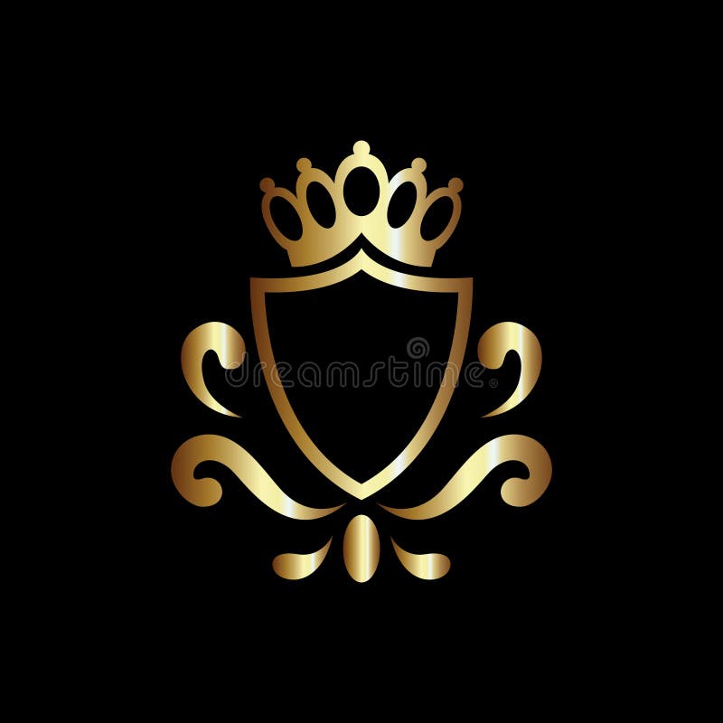Luxury Royal Shield Vector, Good for Coat of Arms and Knight Emblems or ...