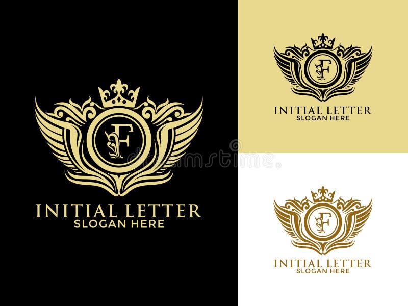 Letter F Logo Crown Stock Illustrations – 561 Letter F Logo Crown Stock ...