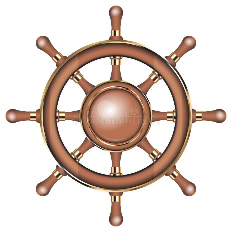 Luxury rudder stock vector. Illustration of ancient, handle - 38461536