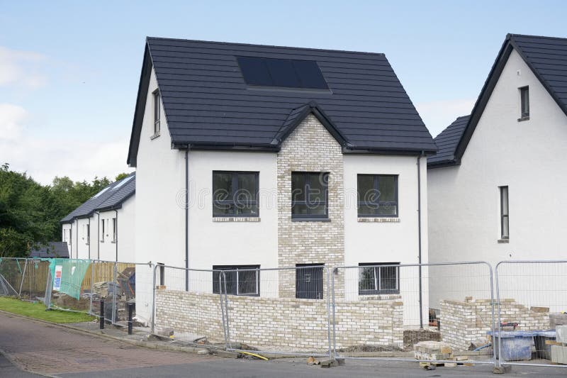 Luxury Rural Housing Development in Construction for Purchase Stock ...