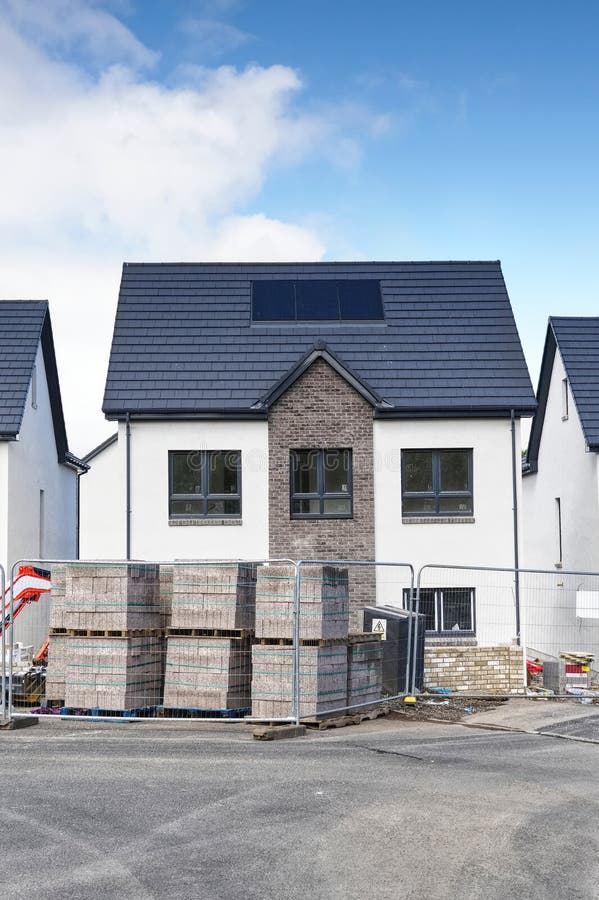 Luxury Rural Housing Development in Construction for Purchase Stock ...