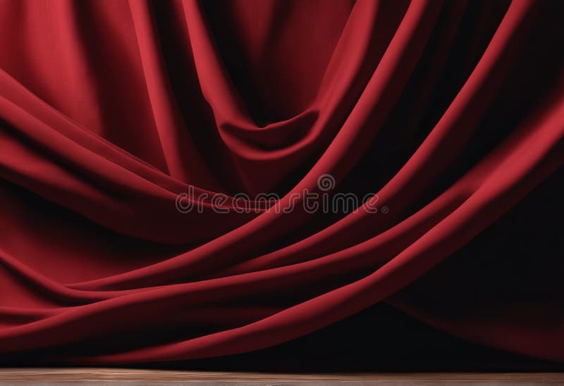 Luxury Satin Fabric with Drapery. 3d Rendering Illustration Luxury ...