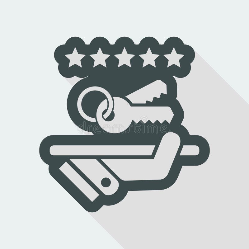 Luxury service icon. Keys. stock vector. Illustration of hotel - 117823154