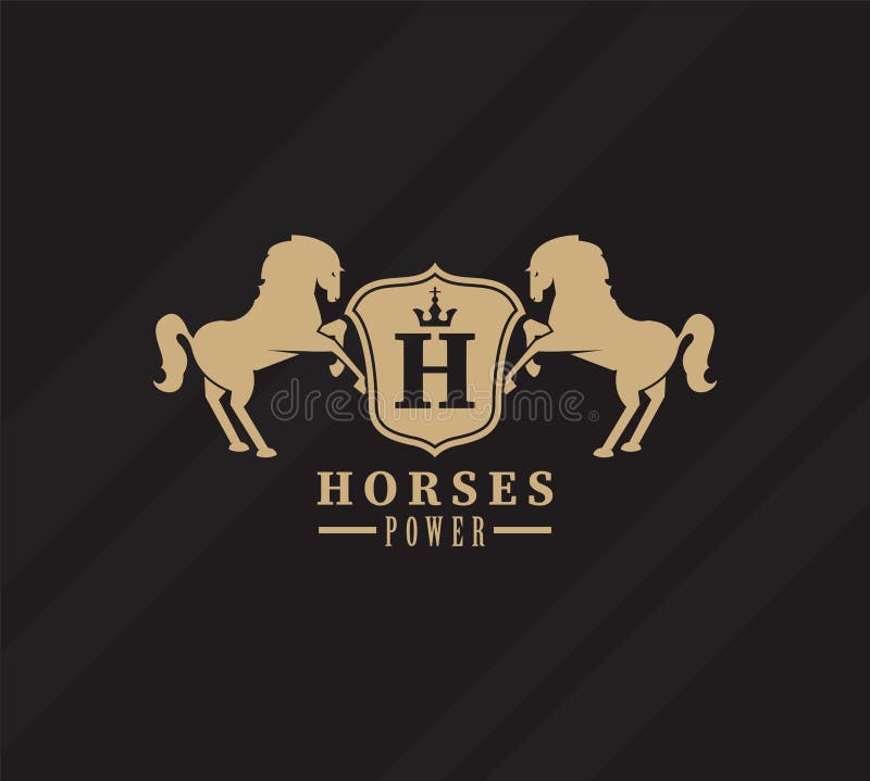 H luxury emblem stock vector. Illustration of design - 219361389