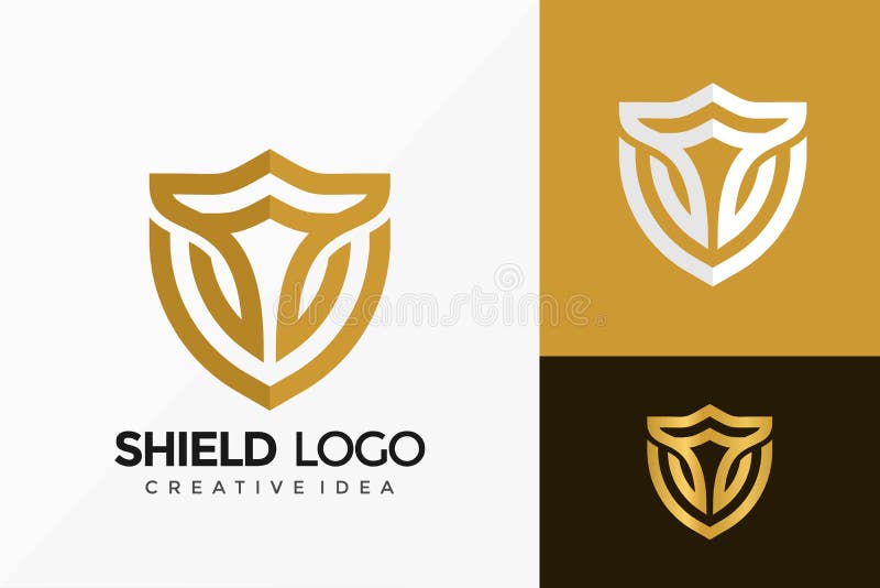 Luxury Shield Safe Logo Vector Design. Abstract Emblem, Designs Concept ...