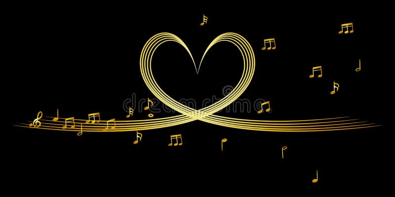 Background Black Gold Music Notes Stock Illustrations – 660 Background ...