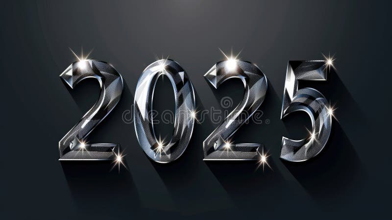 2025 Luxury Shining Number AI Generated Stock Illustration ...