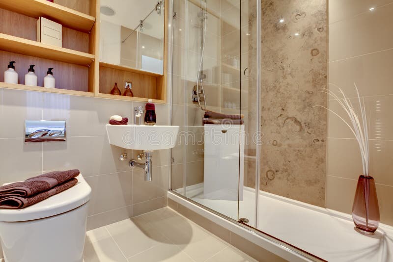 Luxury shower room stock photo. Image of fashionable - 22276208