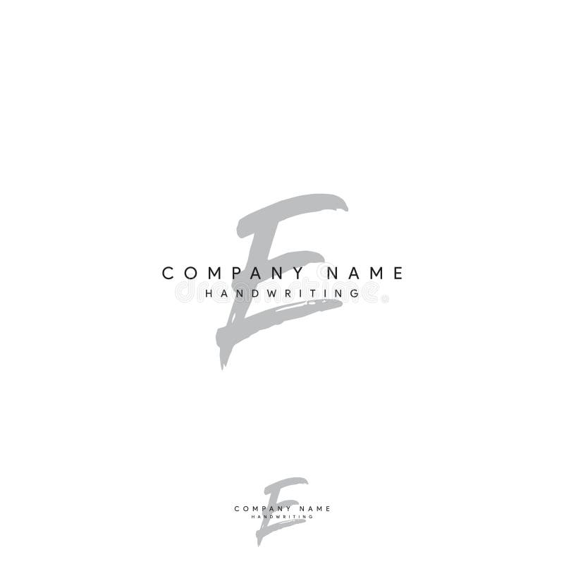 Signature E logo vector stock vector. Illustration of font - 126047736
