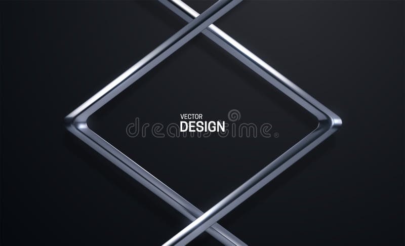 Luxury Silver Frame. Vector Illustration Stock Vector - Illustration of ...