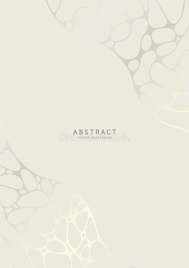 Luxury Silver Minimalistic Geometric A4 Template. Light Premium ...