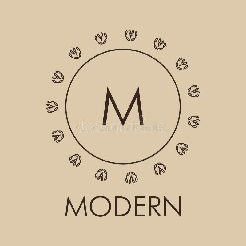 Luxury,simple and Elegant Monochrome Monogram Stock Vector ...