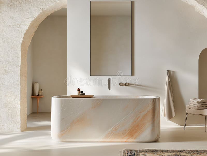 Luxury and Simplicity: Marble and Light Stock Photo - Image of ...