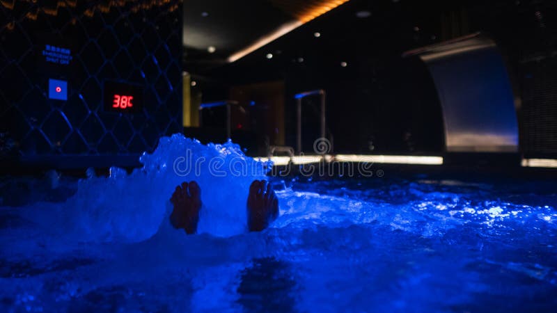 Luxury Spa Bath in High-end Hotel Stock Photo - Image of pool, mist ...