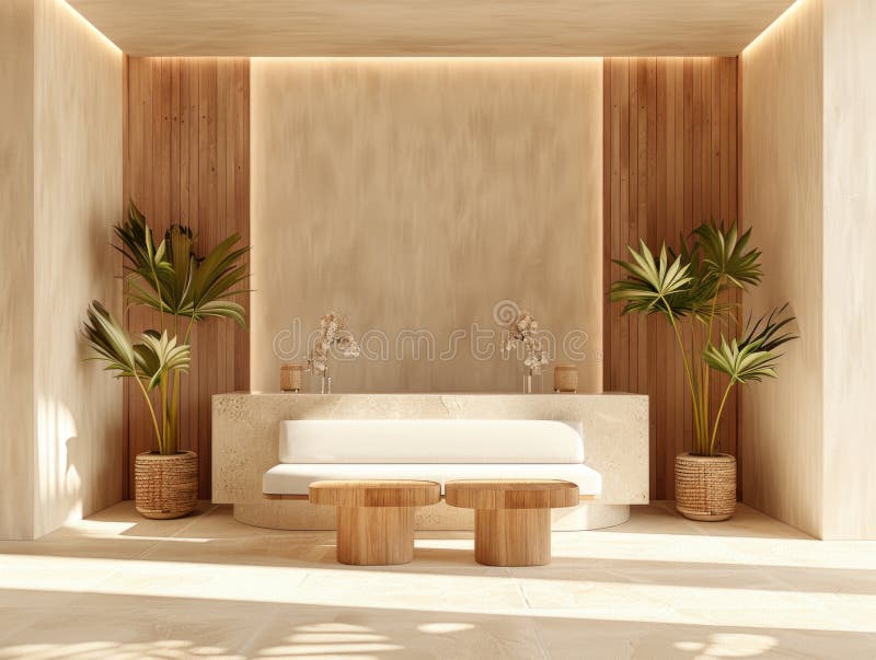 Luxury Spa Relaxation Area stock image. Image of modern - 366852223