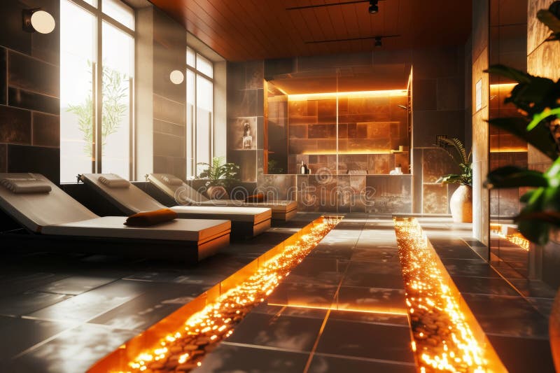 Luxury Spa Wellness Interior Stock Image - Image of tiles, rejuvenation ...