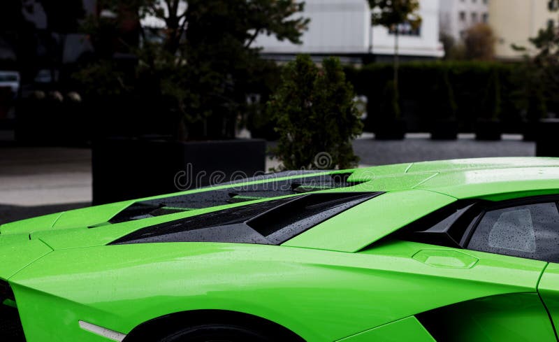 Luxury sports car editorial image. Image of detail, closeup - 268490115