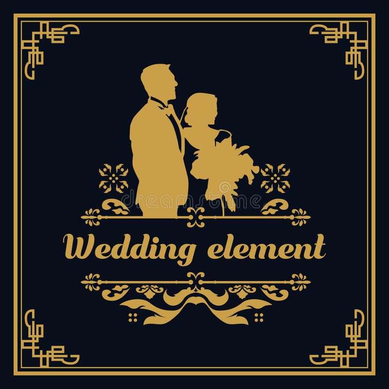 Luxury Square Wedding Invitation Card Template Vector Stock Vector ...